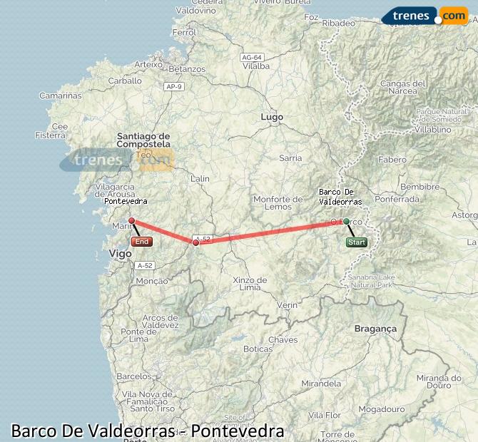 Trenes Barco De Valdeorras Pontevedra baratos, billetes desde 30,70 ...
