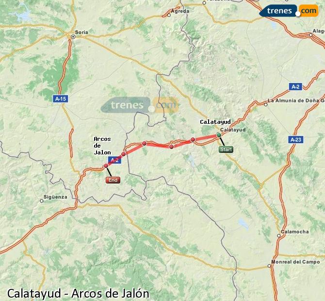 Cheap Calatayud to Arcos de Jalón trains, tickets from 5,65 € - Trenes.com
