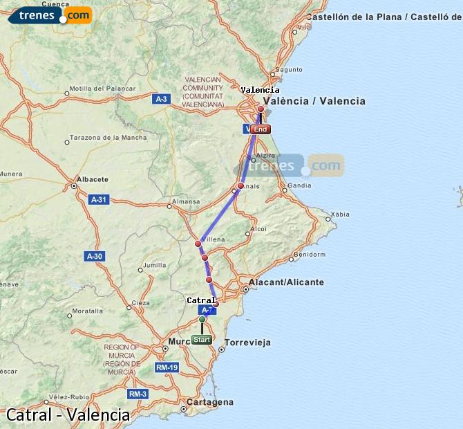 Cheap Catral to Valencia trains, tickets from 24,95 € - Trenes.com