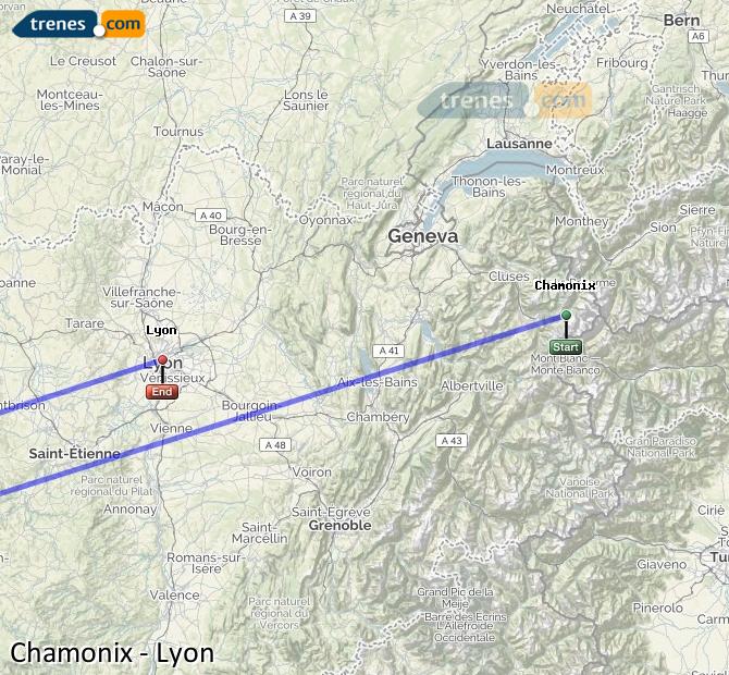 Cheap Chamonix to Lyon trains, tickets from 18,99 € - Trenes.com