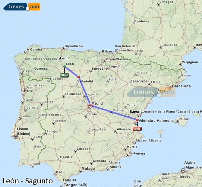 Cheap Lion to Sagunto trains, tickets from 78,05 € - Trenes.com