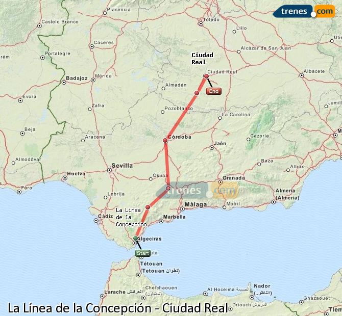 Günstige La Línea de la Concepción Ciudad Real Züge, Zugtickets ab 29 ...