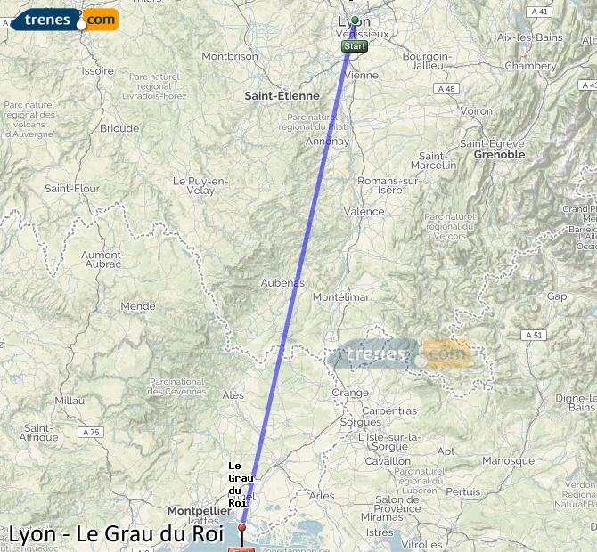 Trains Lyon Le Grau-du-Roi économiques, billets à partir de 46,90 ...