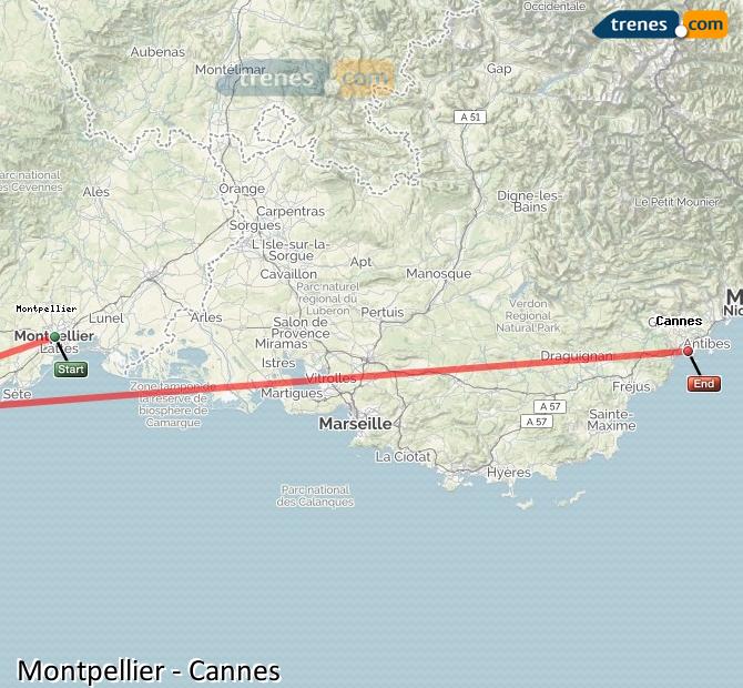 Trains Montpellier Cannes économiques, billets à partir de 42,60 ...