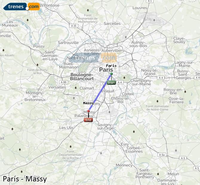 Trenes París Massy baratos, billetes desde 51,40 € - Trenes.com