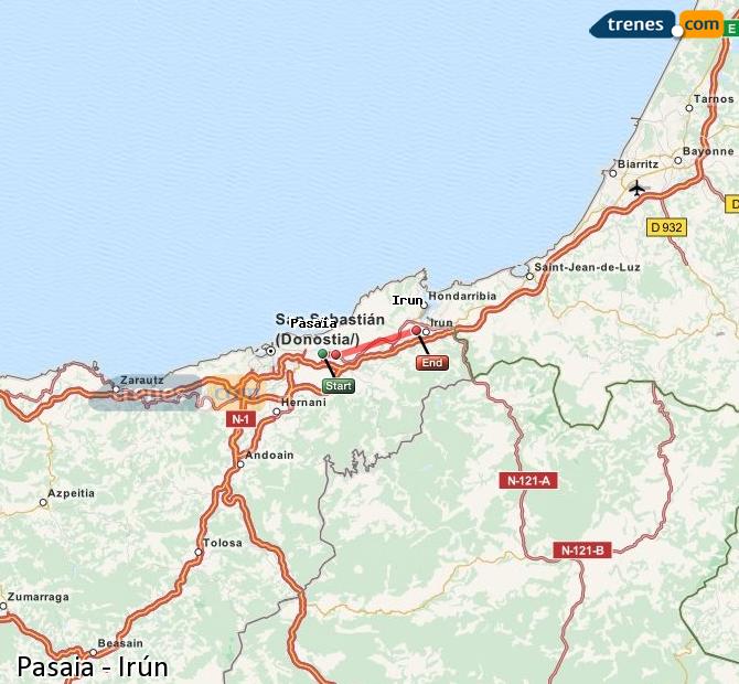 Cheap Pasaia to Irun trains, tickets from 1,40 € - Trenes.com