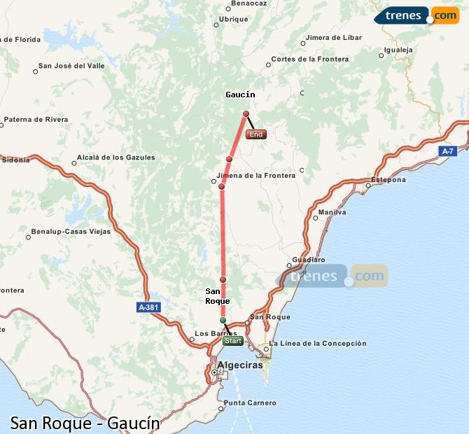 Cheap San Roque to Gaucín trains, tickets from 5,25 € - Trenes.com