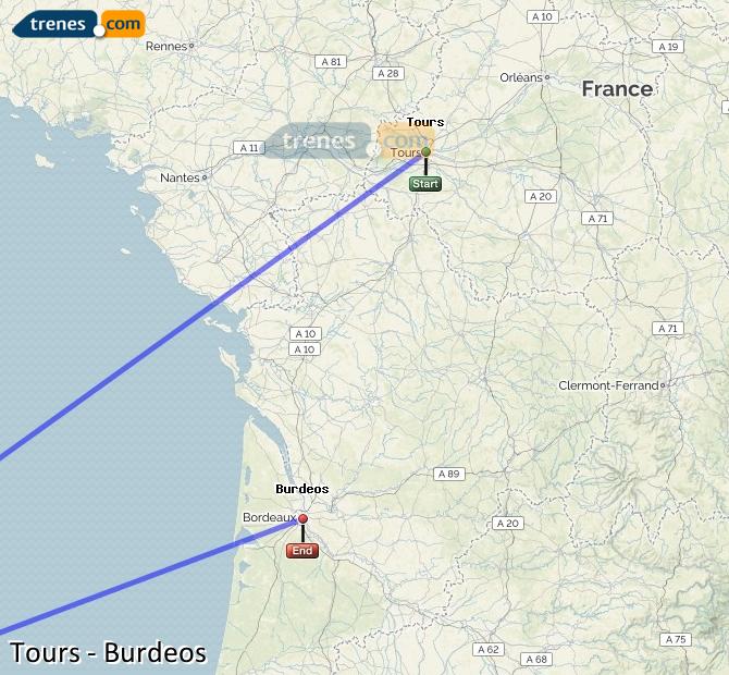 Cheap Tours to Bordeaux trains, tickets from 21,40 € - Trenes.com