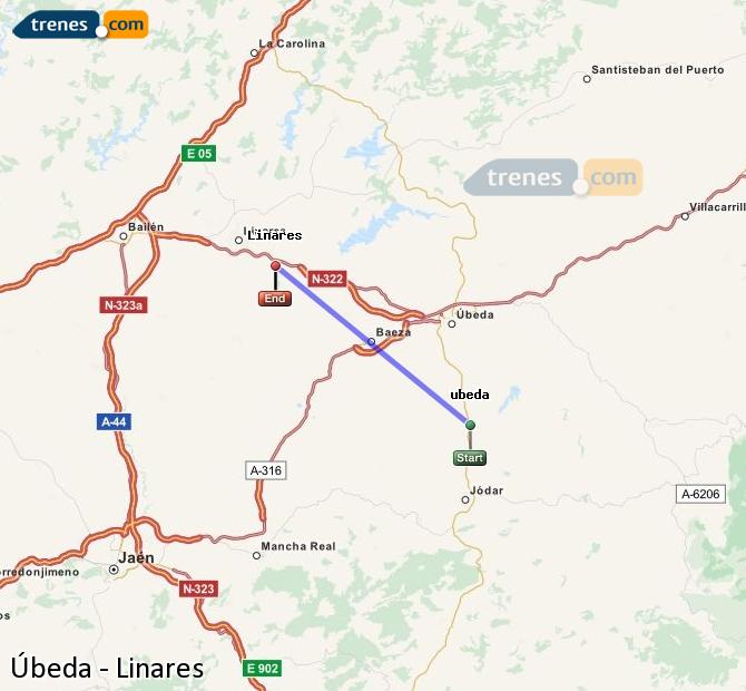 Cheap Ubeda to Linares trains, tickets from 5,25 € - Trenes.com
