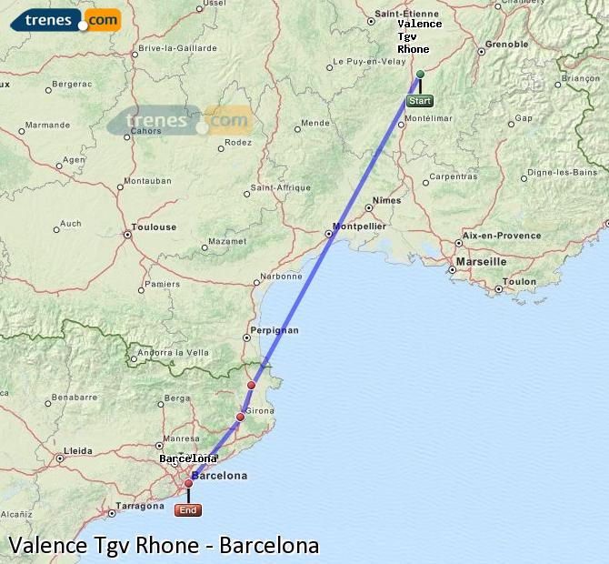 Cheap Valence Tgv Rhone to Barcelona trains, tickets from 46,10 ...